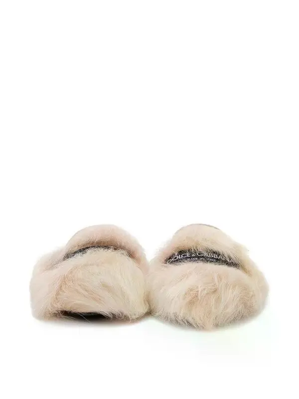 Dolce & Gabbana Round-toe Texture Mules