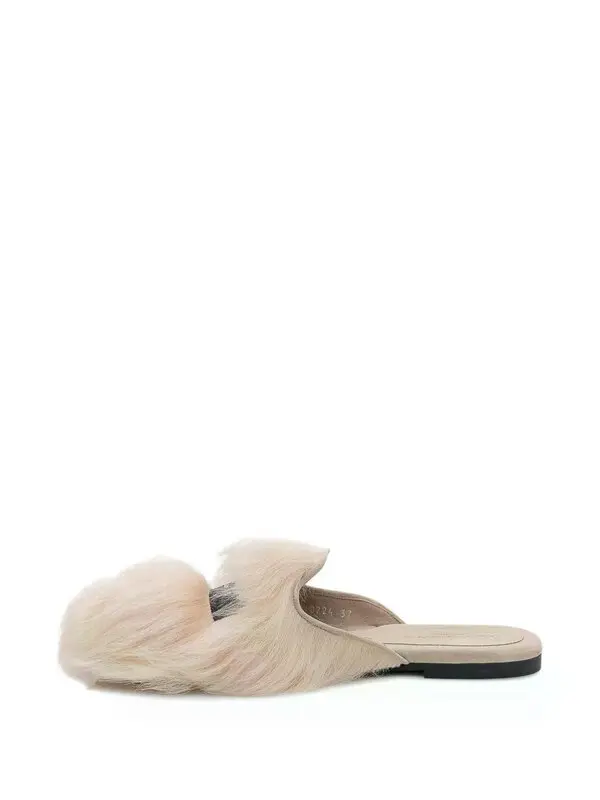 Dolce & Gabbana Round-toe Texture Mules