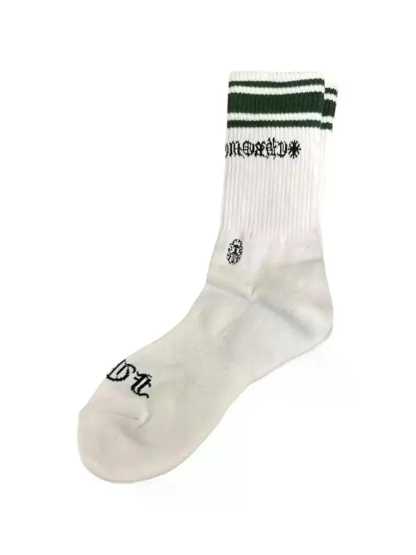 Chrome Hearts Striped Sport Socks - White
