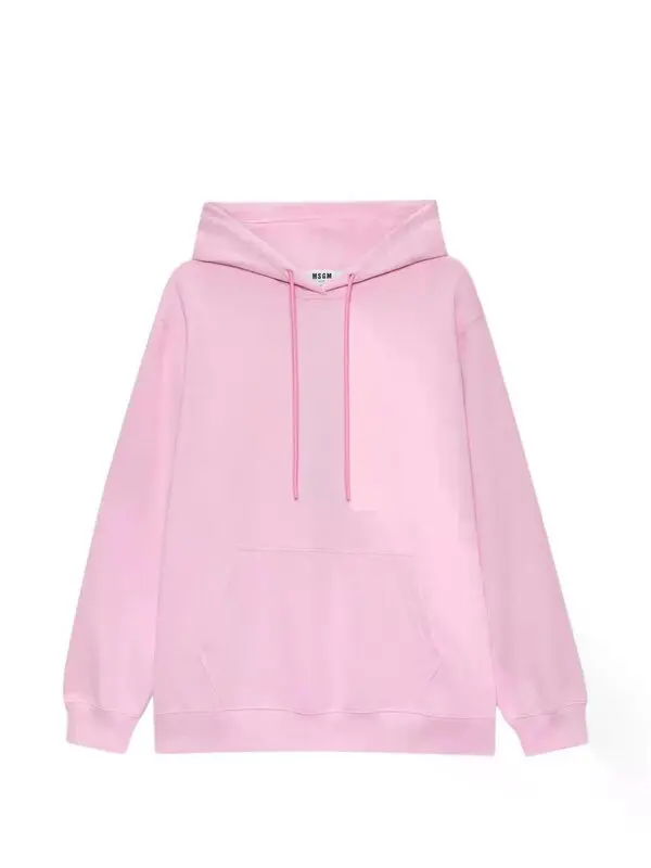 MSGM Logo-print Hoodie - Pink