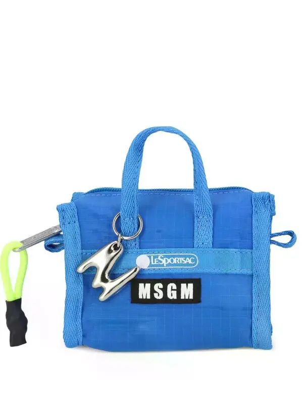 MSGM Top Handle Tote Bag - Blue