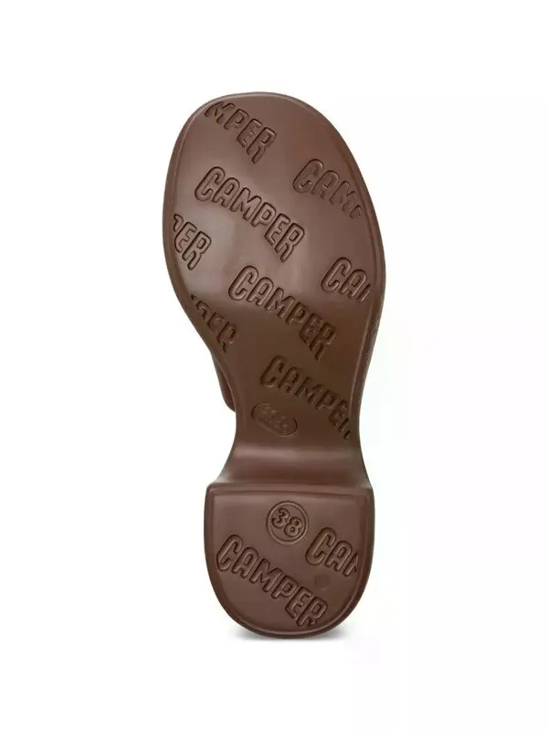 Camper Thelma Leather Sandals - Brown