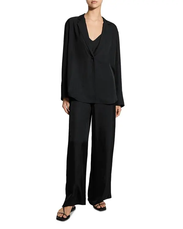 Theory Airy Washed Blazer - Black