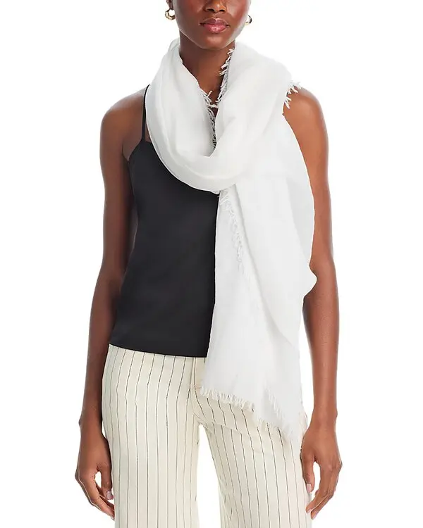 Vince Gauze Cotton Wrap - White