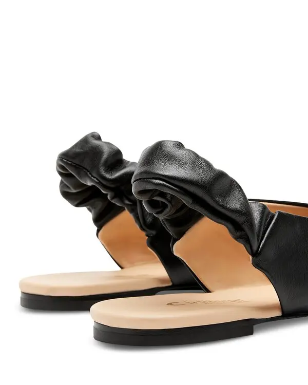 La Canadienne Glenn Leather Slingback Flats - Black