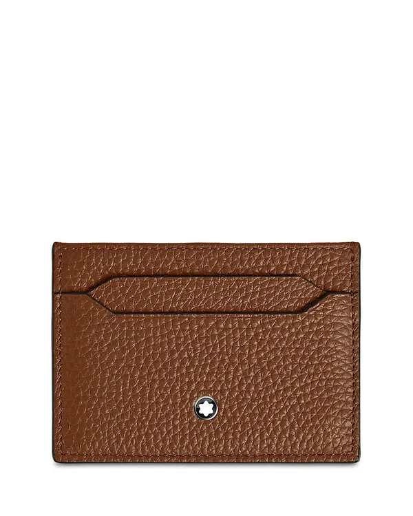 Montblanc Grain Logo Card Holder - Brown