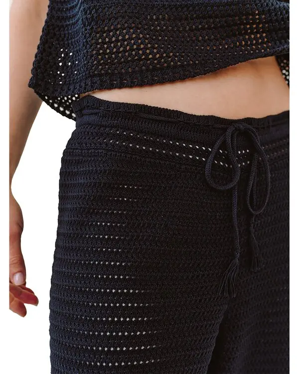 Bella Dahl Crop Wide Leg Crochet Pants