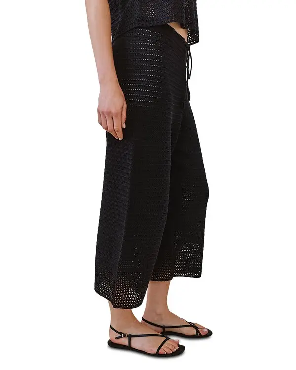 Bella Dahl Crop Wide Leg Crochet Pants