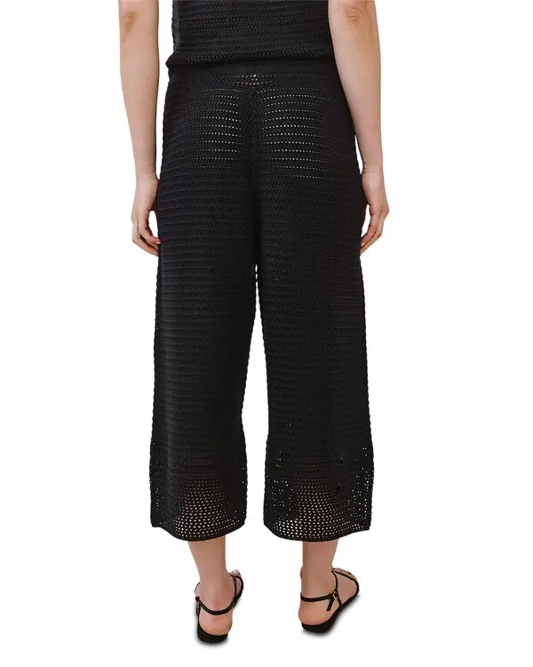 Bella Dahl Crop Wide Leg Crochet Pants
