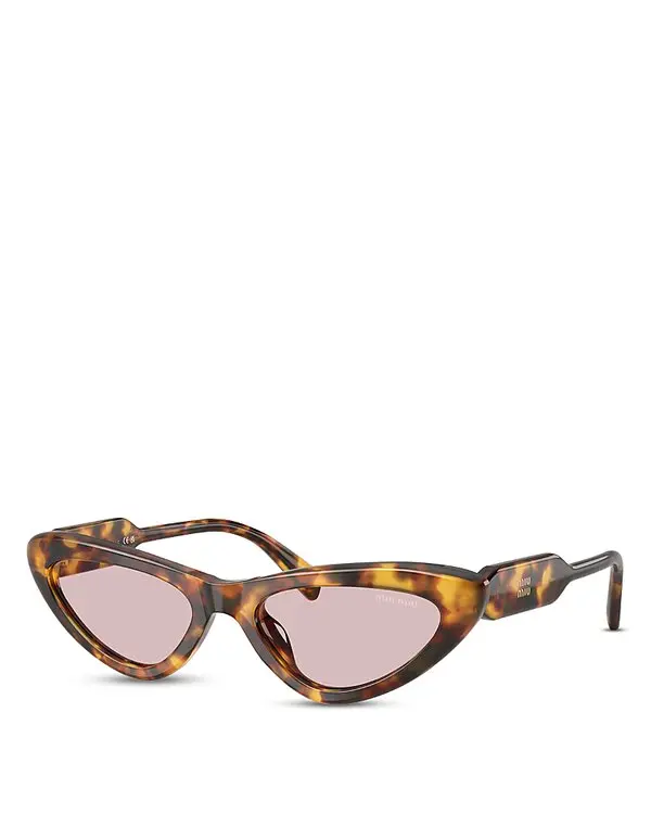 Miu Miu Cat Eye Sunglasses, 55mm - Honey Havana