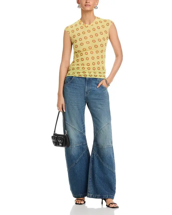 AFRM Nina Printed Top - Deco Dot