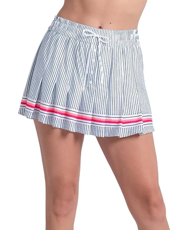 Lucky In Love Striped Performance Skirt