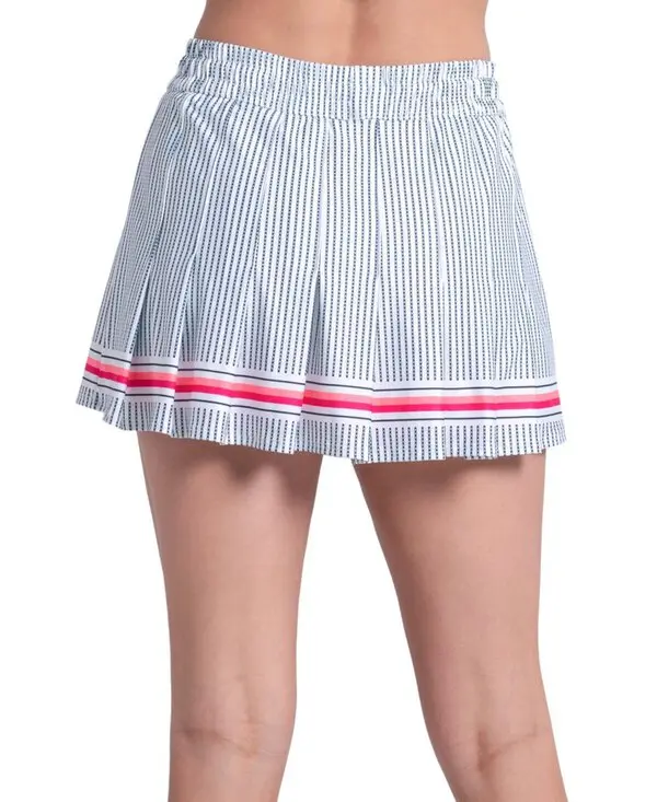 Lucky In Love Striped Performance Skirt