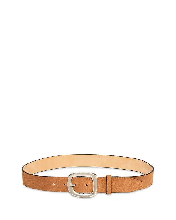 Rag & Bone Thea Suede Belt - Light Cognec Suede