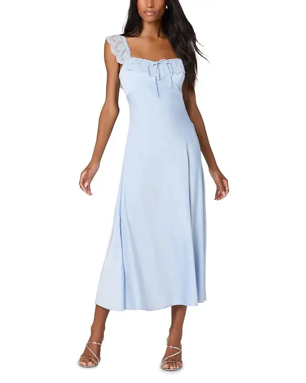 Astr The Label Makiya Dress - Blue
