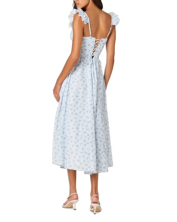 ASTR The Label Wedelia Dress - Blue Floral