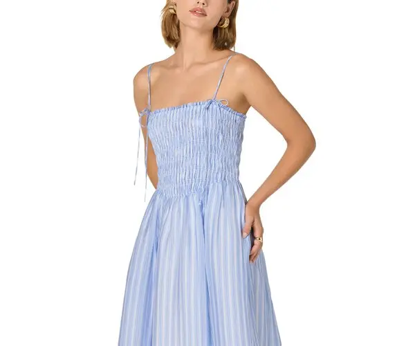 Astr The Label Lahela Dress - Blue Stripe