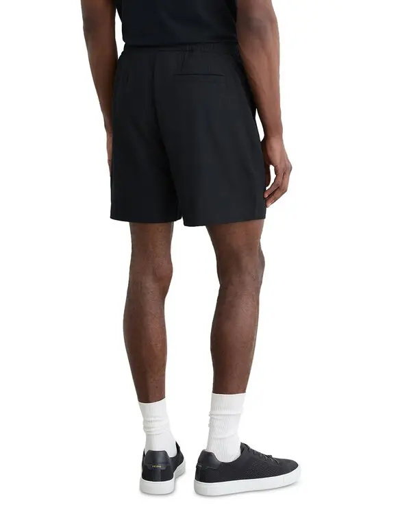 REISS Textured Drawstring Shorts - Navy