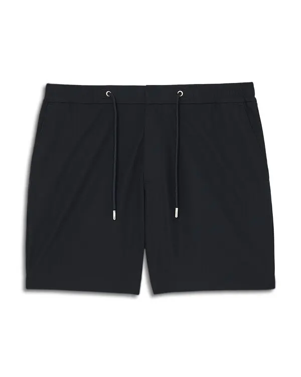 REISS Textured Drawstring Shorts - Navy
