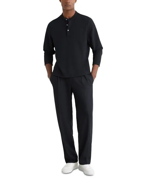 REISS Textured Henley Shirt