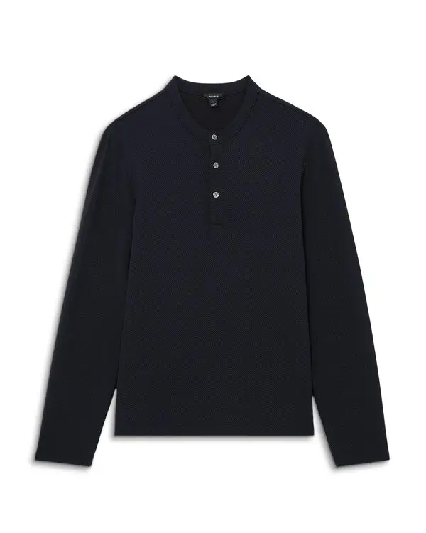 REISS Textured Henley Shirt