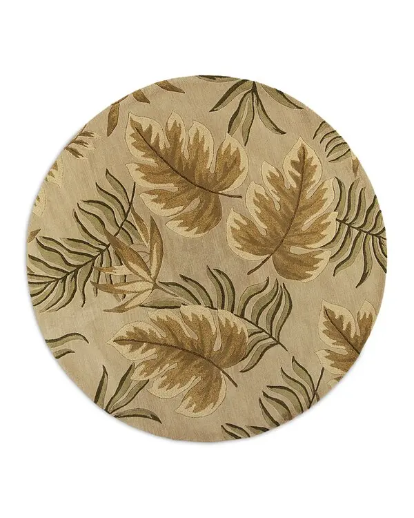 Kas Havana Fauna Round Area Rug, 7'6 X 7'6 - Tan/beige