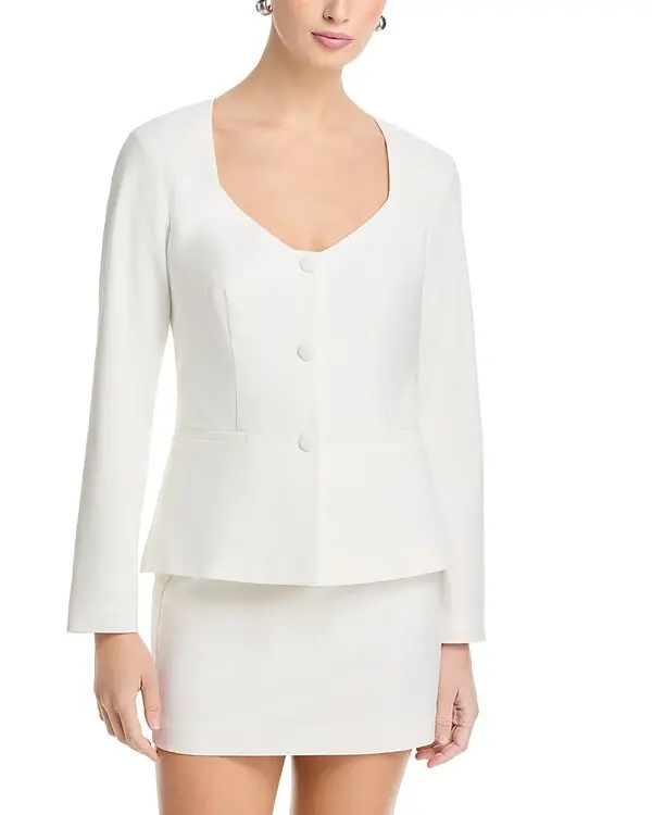 Aqua Collarless Jacket