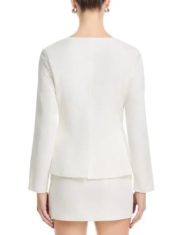 Aqua Collarless Jacket