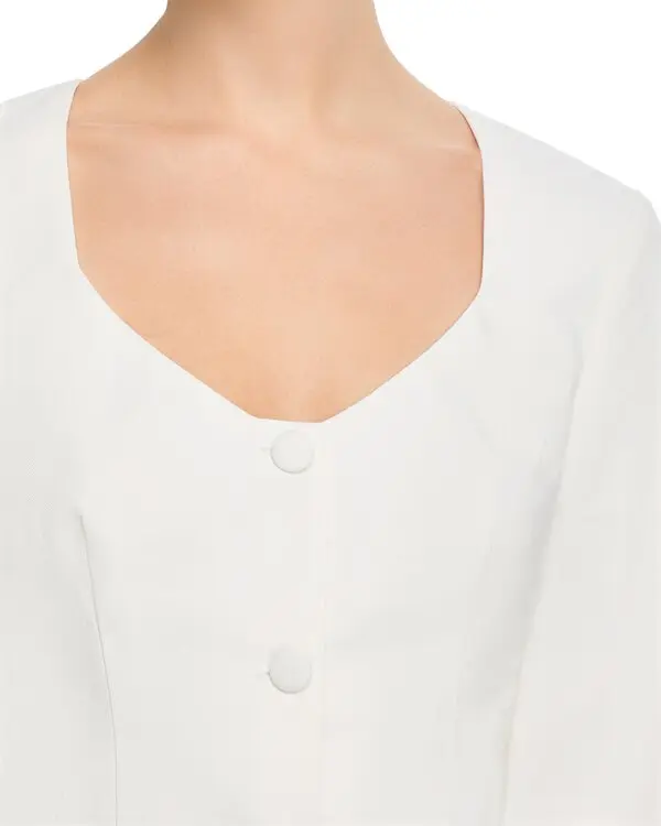 Aqua Collarless Jacket