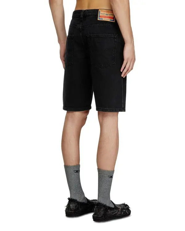 DIESEL® Regular Fit Denim Jean Shorts - Black/denim