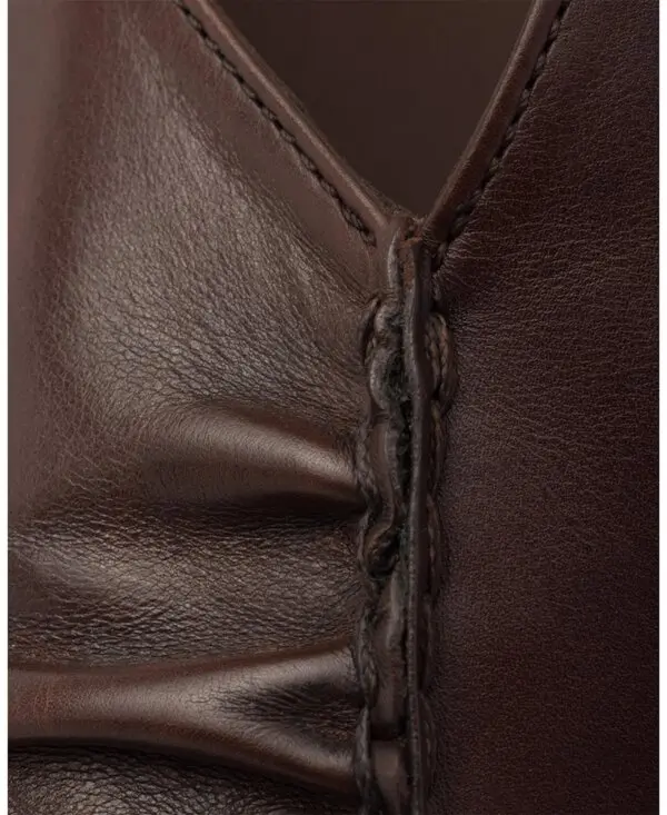 Prada Leather Mules - Brown