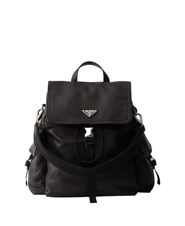 Prada Leather Backpack - Black