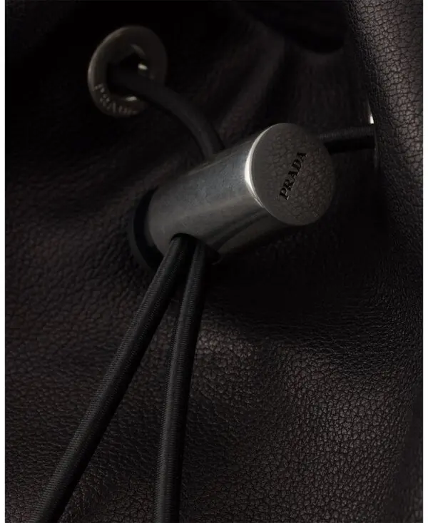 Prada Leather Backpack - Black