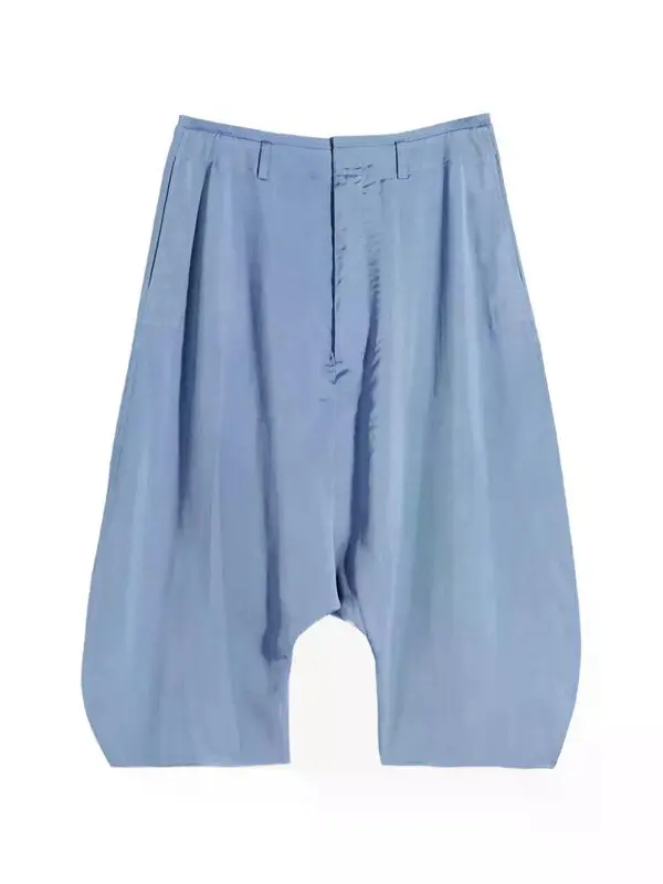 LEMAIRE Pleated Bermuda Shorts - Blue