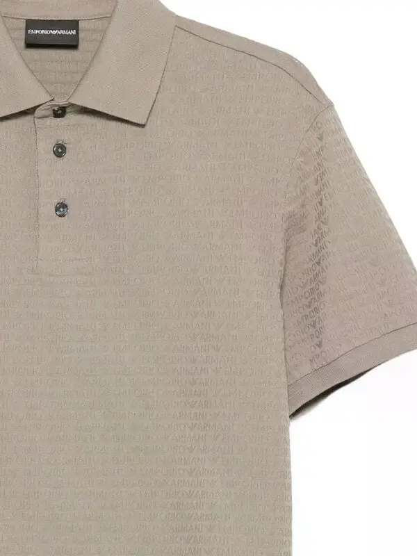 Emporio Armani Embossed Polo Shirt