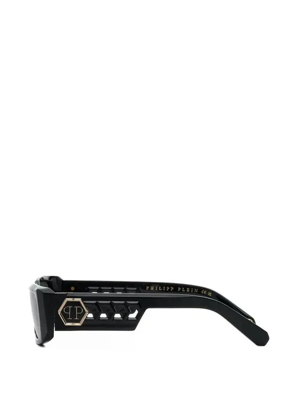 Philipp Plein Rectangle Sunglasses - Black