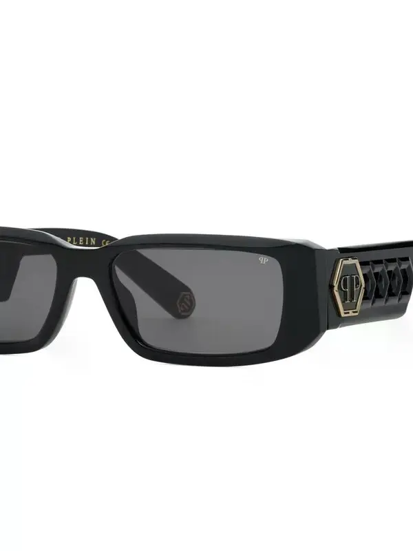 Philipp Plein Rectangle Sunglasses - Black