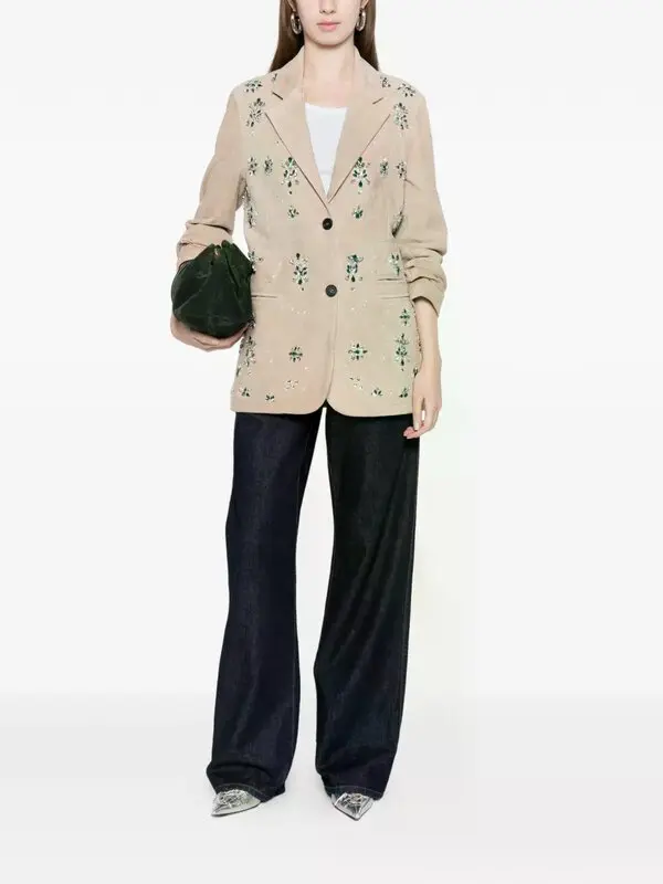 SWORD 6644 Embellished Single-breasted Jacket