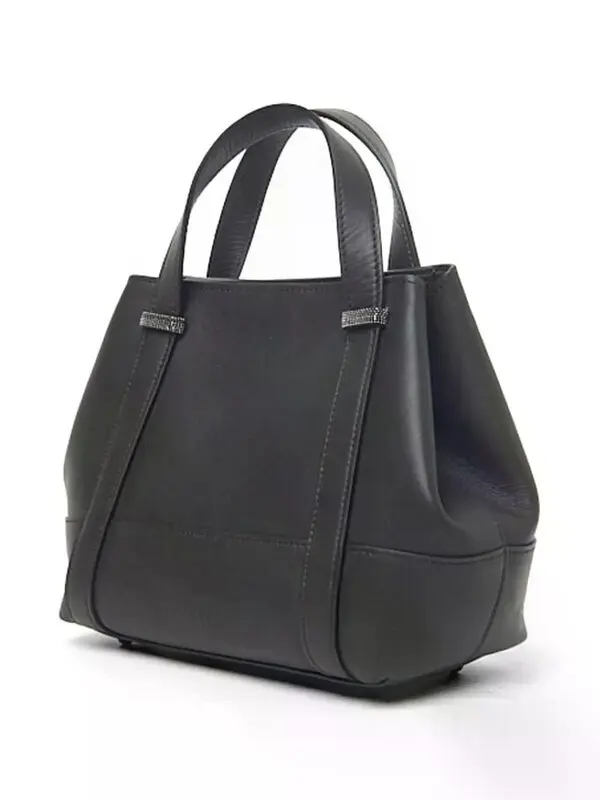 Peserico Leather Tote Bag