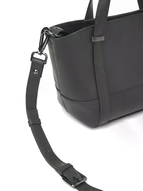 Peserico Leather Tote Bag