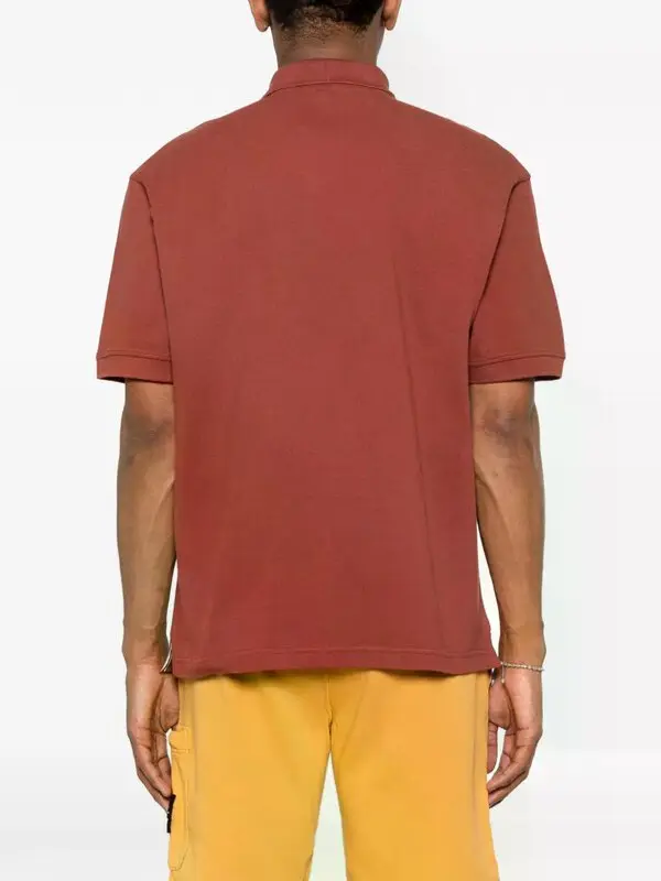 Stone Island Button Polo Shirt - Red