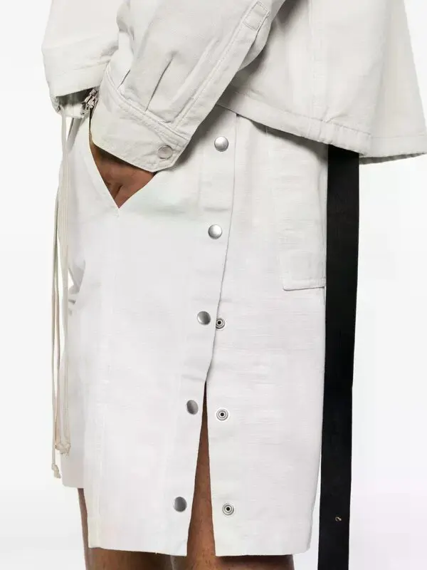 Rick Owens Wide Leg Bermuda Shorts