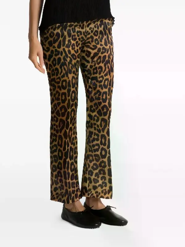 Alberta Ferretti Leopard-print Trousers