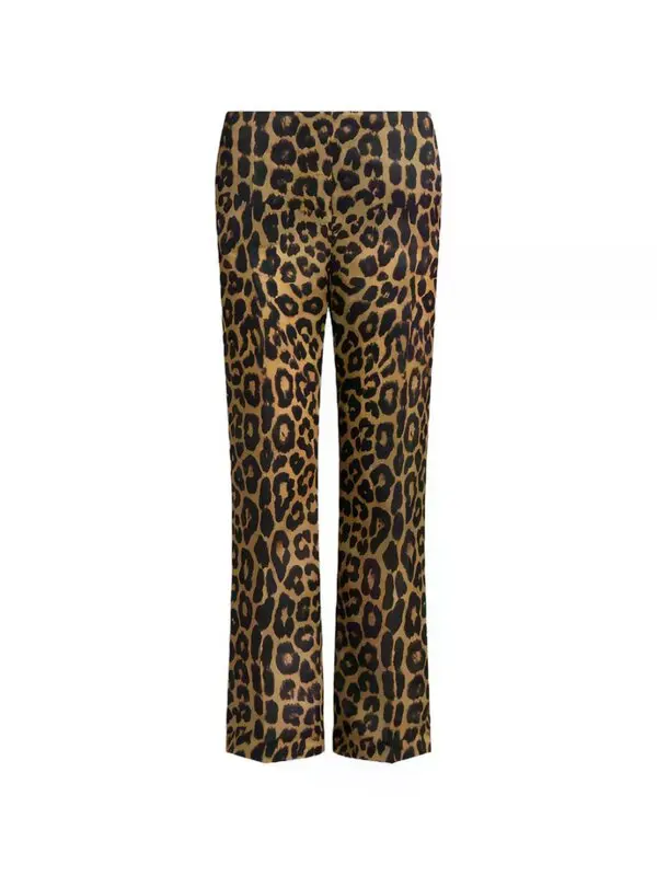 Alberta Ferretti Leopard-print Trousers