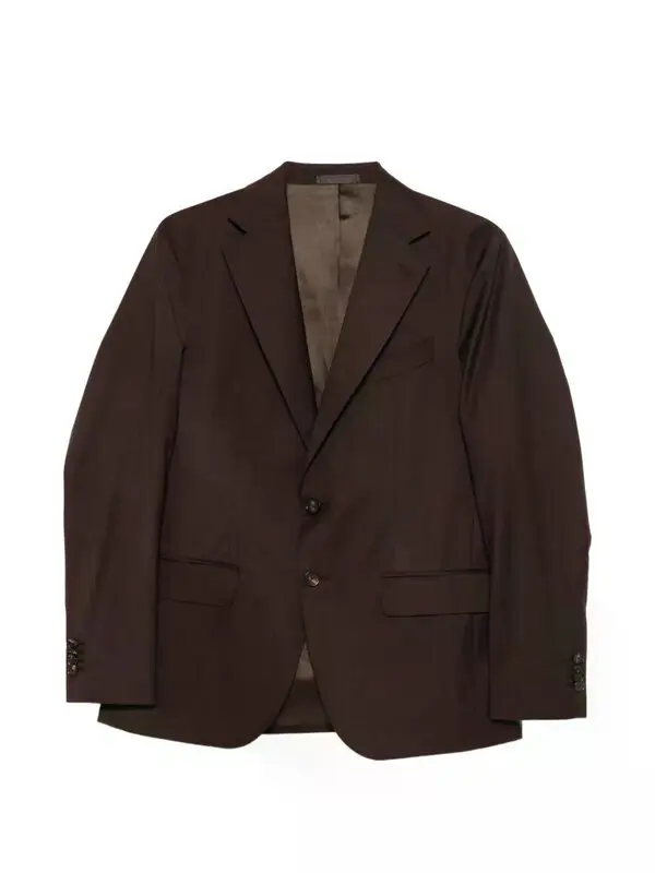 Caruso Button Jacket - Brown