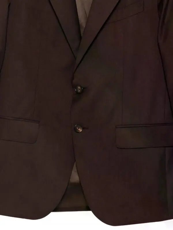 Caruso Button Jacket - Brown