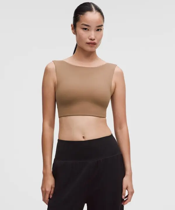 Lululemon Bend This Boat And Scoop Bra - Sand