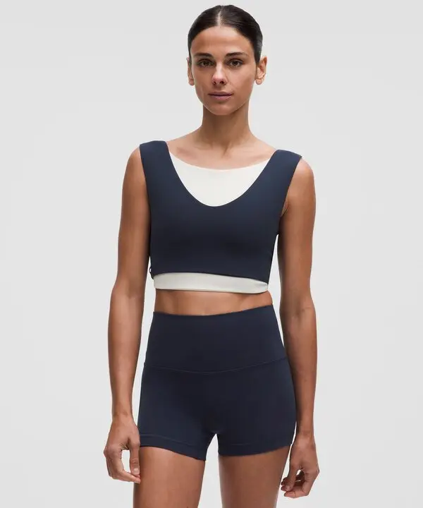 Lululemon Bend This Boat And Scoop Bra - True Navy