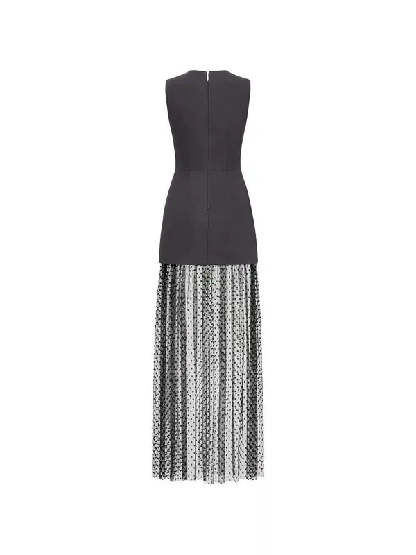 Alexis Polka-dot Pleated Dress