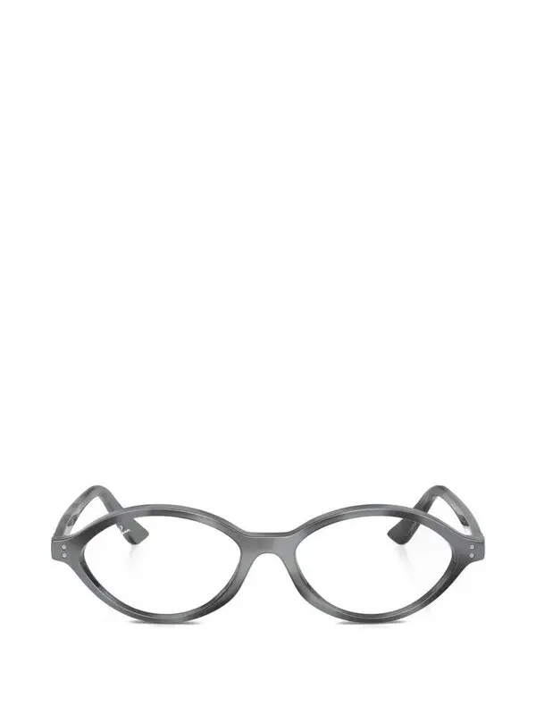 Ray-ban Oval-frame Glasses - Grey